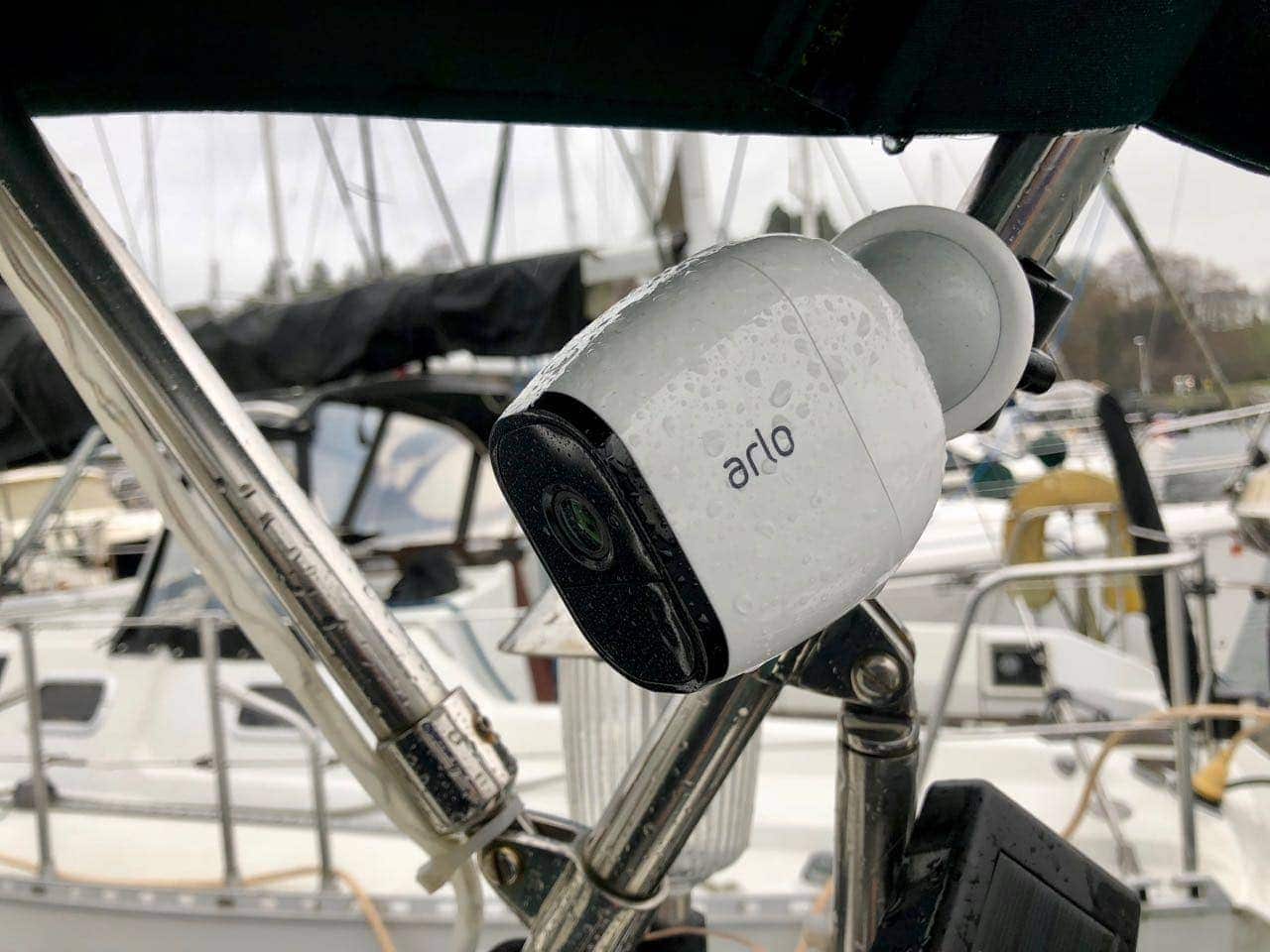 Easy security cameras for the sailboat via Arlo