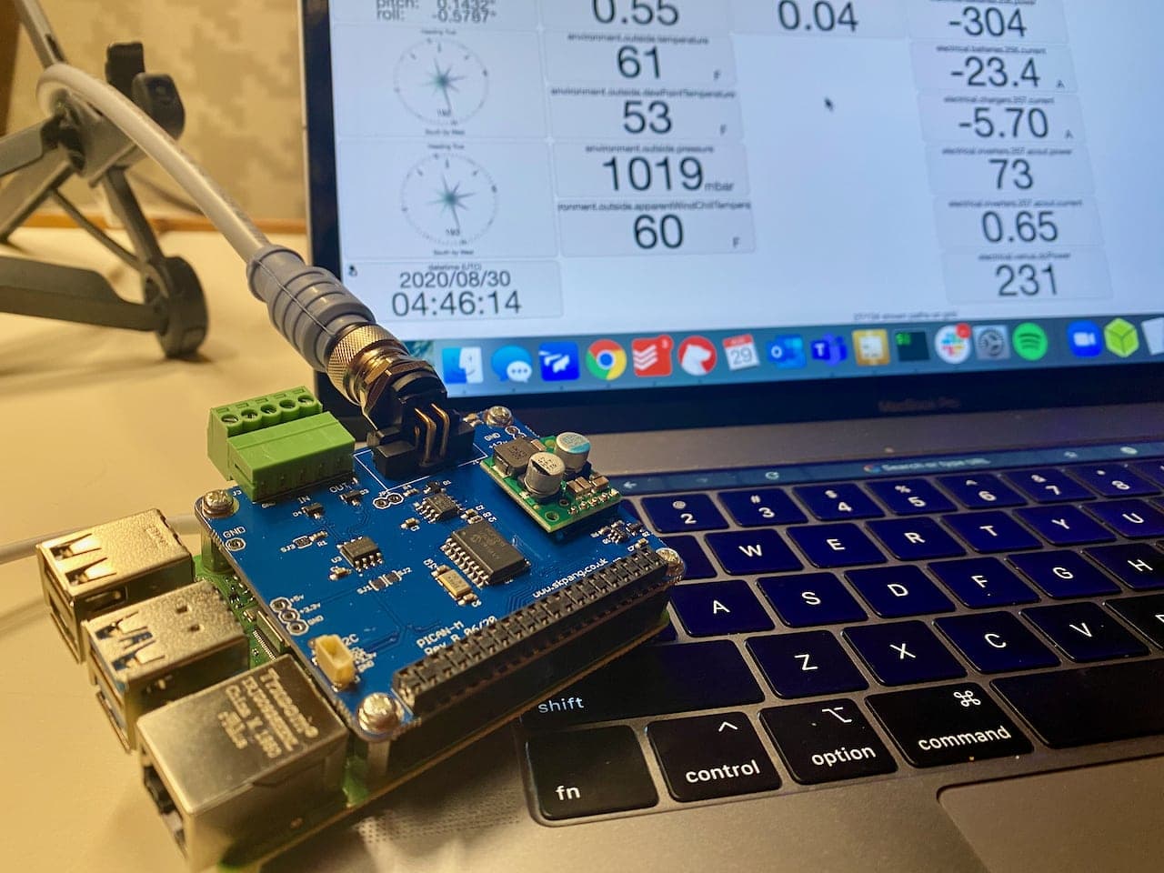 NMEA 2000 powered Raspberry Pi