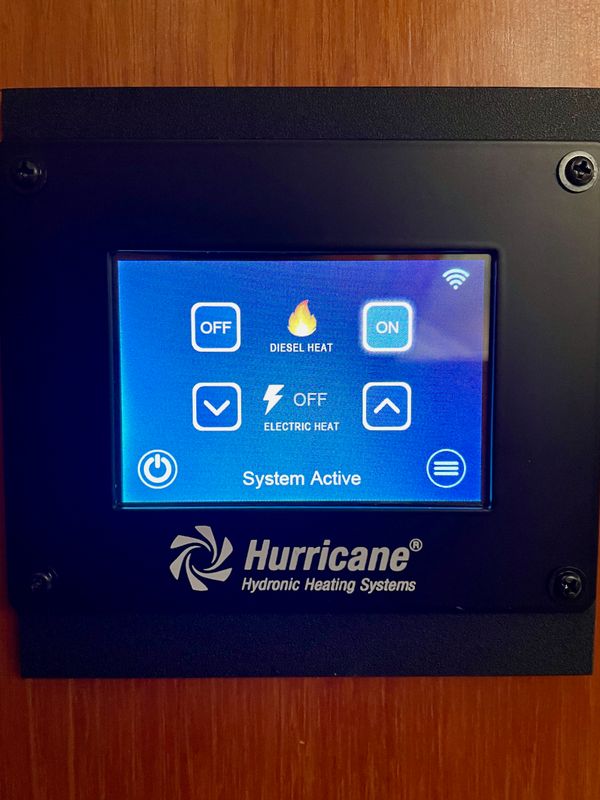 Hurricane Chinook hydronic heating system